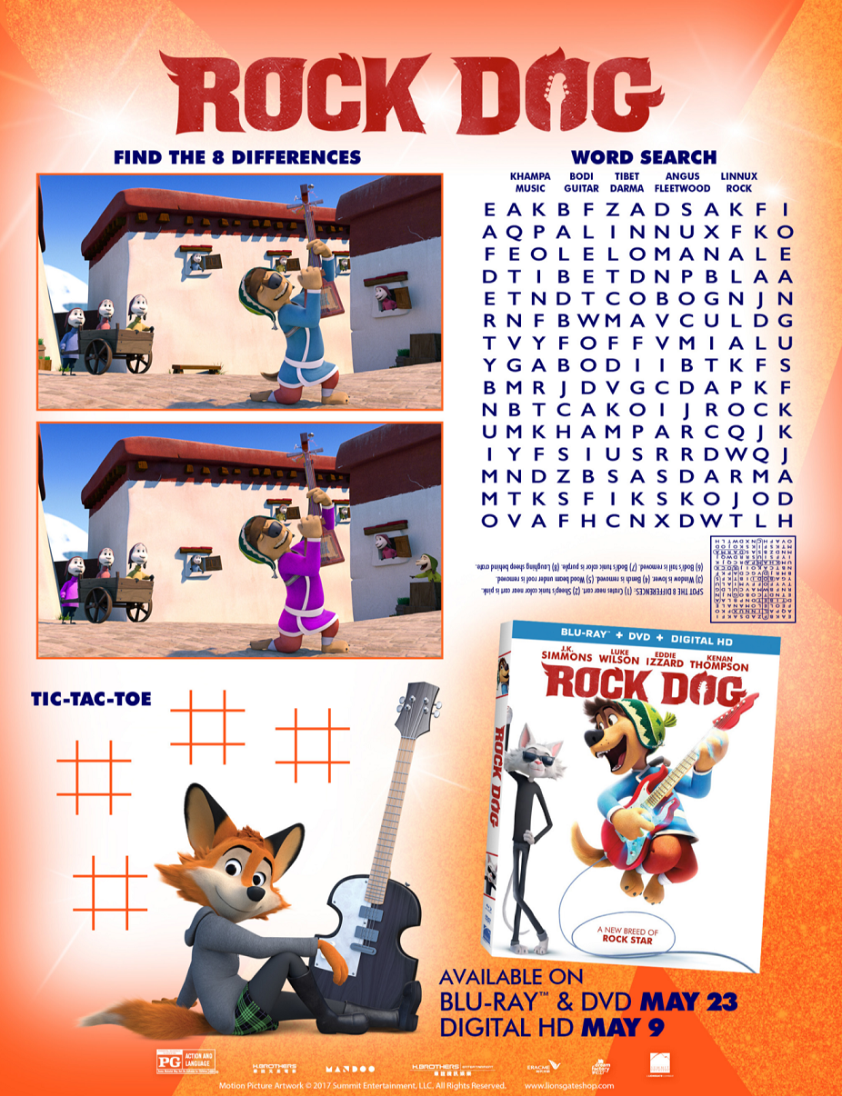 Your Kids Will LOVE Rock Dog + Grab a Free Activity Sheets - Mama's Geeky