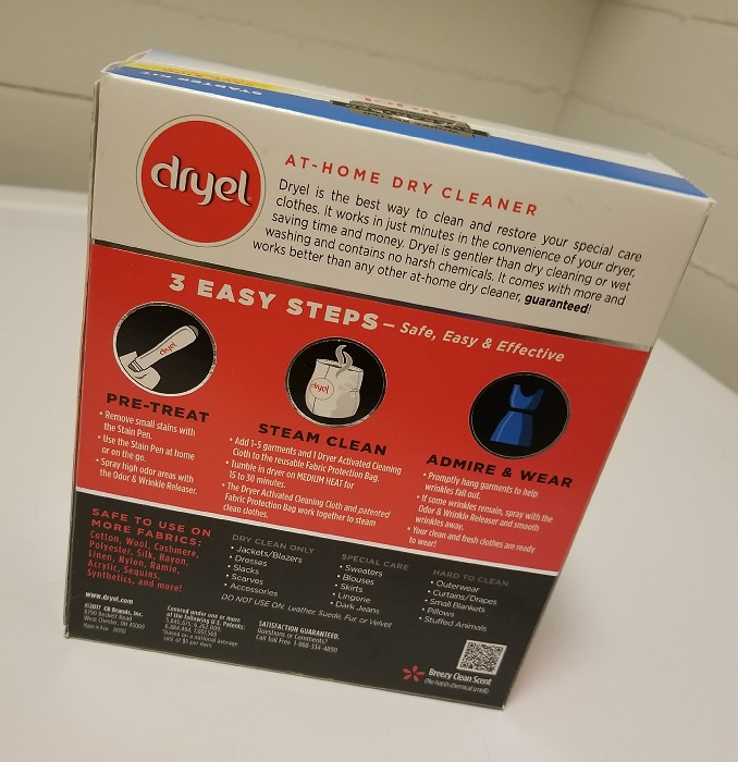 Trust Dryel with Your At-Home Dry Cleaning: Won't Shrink Stretch or Fade!