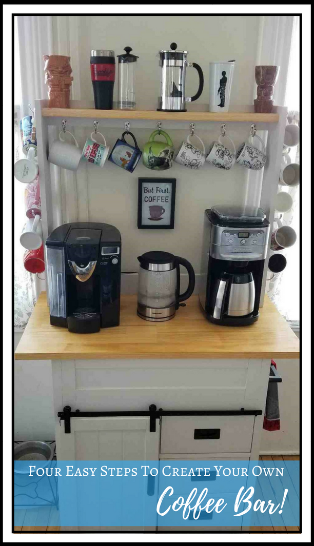 DIY: Four Easy Steps To Create Your Own Coffee Bar!