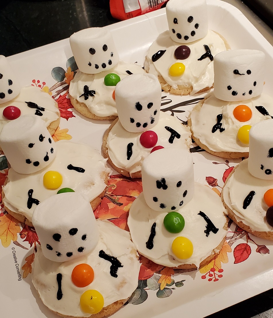 Holiday Cookie Decorating: Melted Snowman Sugar Cookies