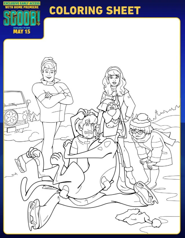 Free Printable SCOOB! Party Pack With Activities & Coloring Pages
