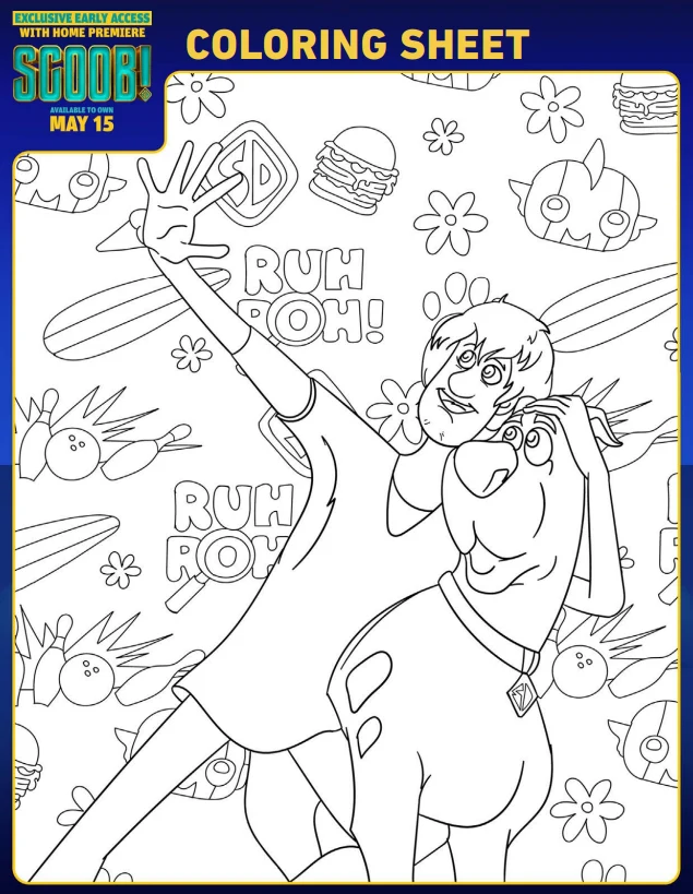 Free Printable SCOOB! Party Pack With Activities & Coloring Pages