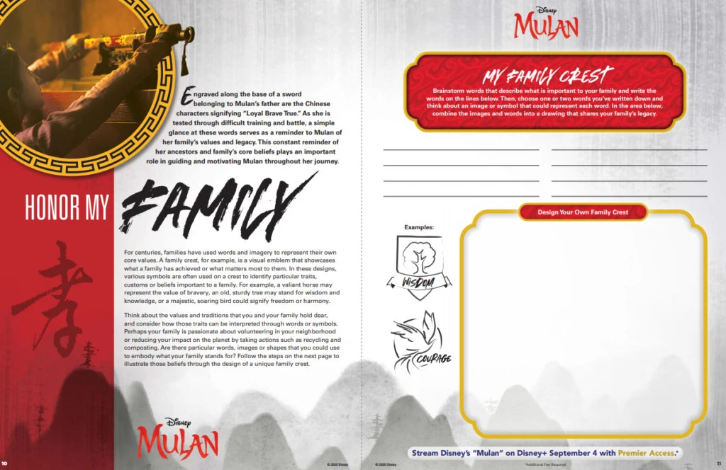 Disney's Live Action Mulan FREE Printable Educational Activity Packet