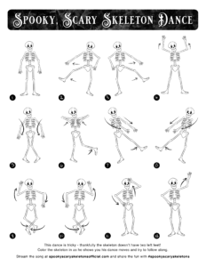 Spooky, Scary Skeleton Printable Halloween Activity Sheets