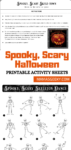 Spooky, Scary Skeleton Printable Halloween Activity Sheets