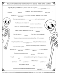 Spooky, Scary Skeleton Printable Halloween Activity Sheets