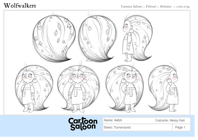 How To Draw Robyn & Mebh From Cartoon Saloon's WolfWalkers