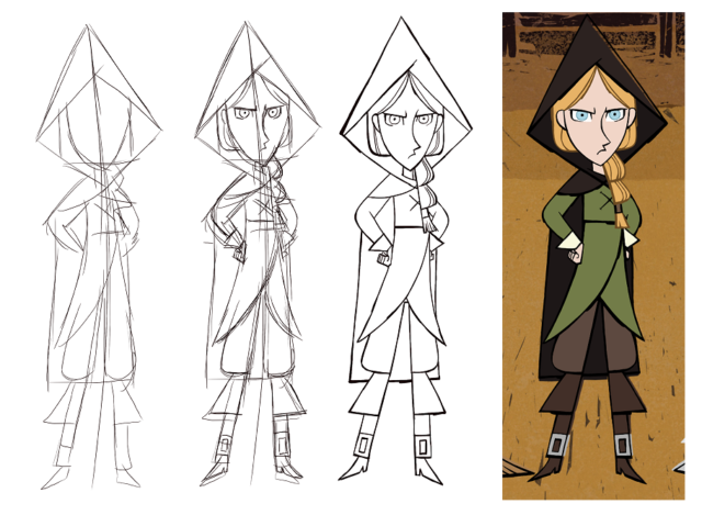 How To Draw Robyn & Mebh From Cartoon Saloon's WolfWalkers